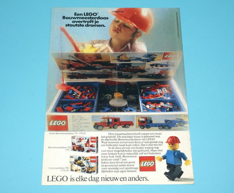 LEGO MAGAZINE ADVERT BASIC 1970s DONALD DUCK HOLLAND - Boonsart shop