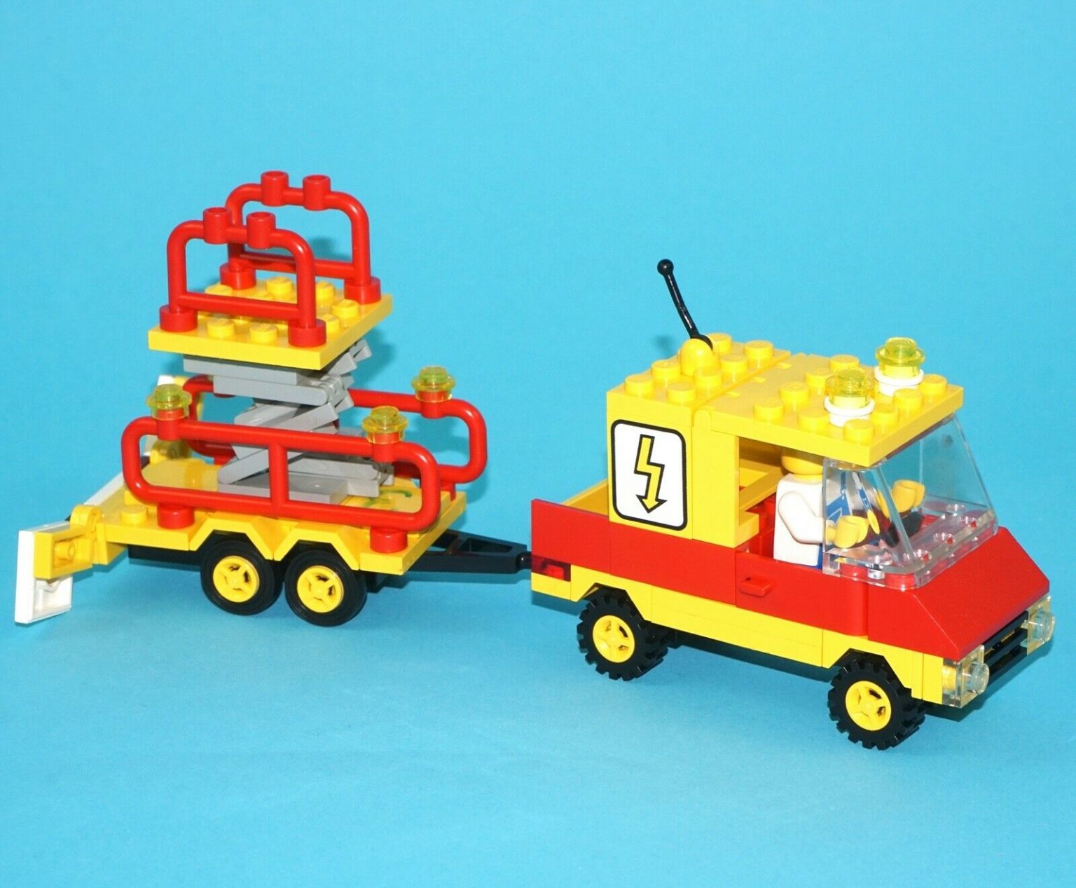 LEGO 6671 LEGOLAND TOWN UTILITY REPAIR LIFT 100% COMPLETE 1980s LEGO ...
