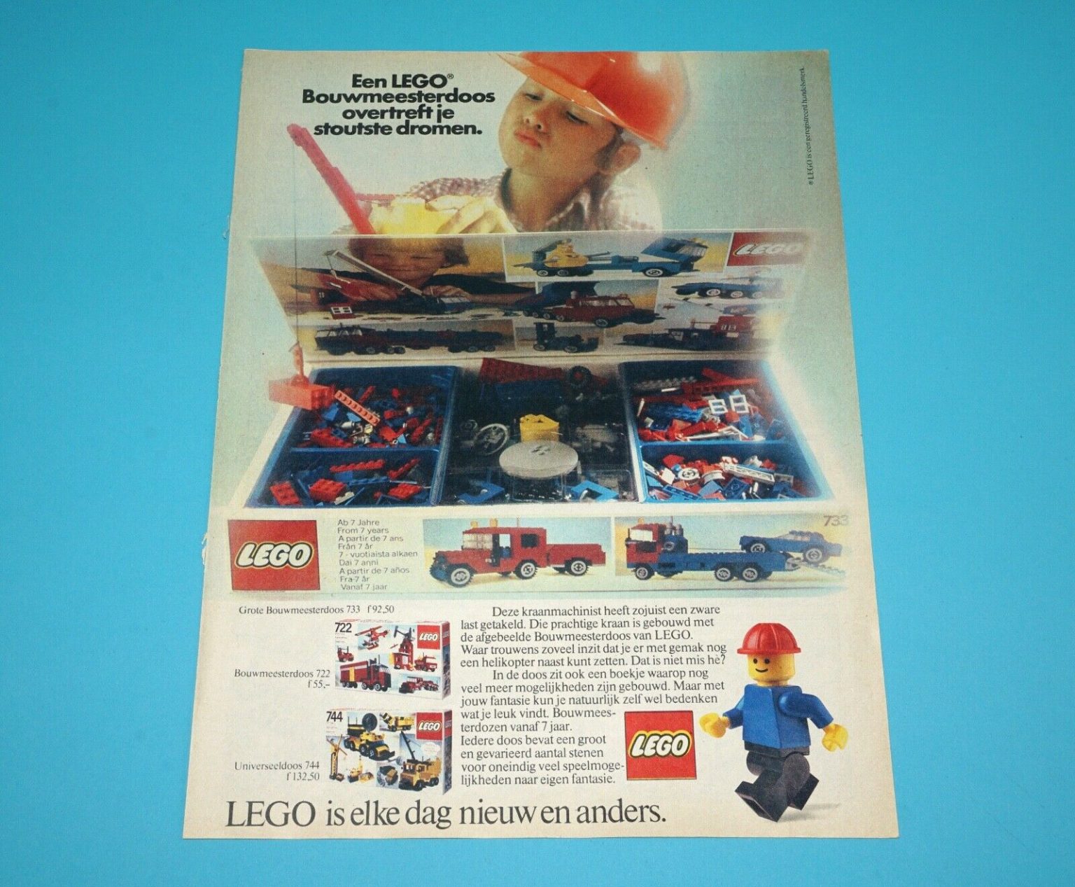 LEGO MAGAZINE ADVERT BASIC 1980s EPPO BENELUX - Boonsart shop