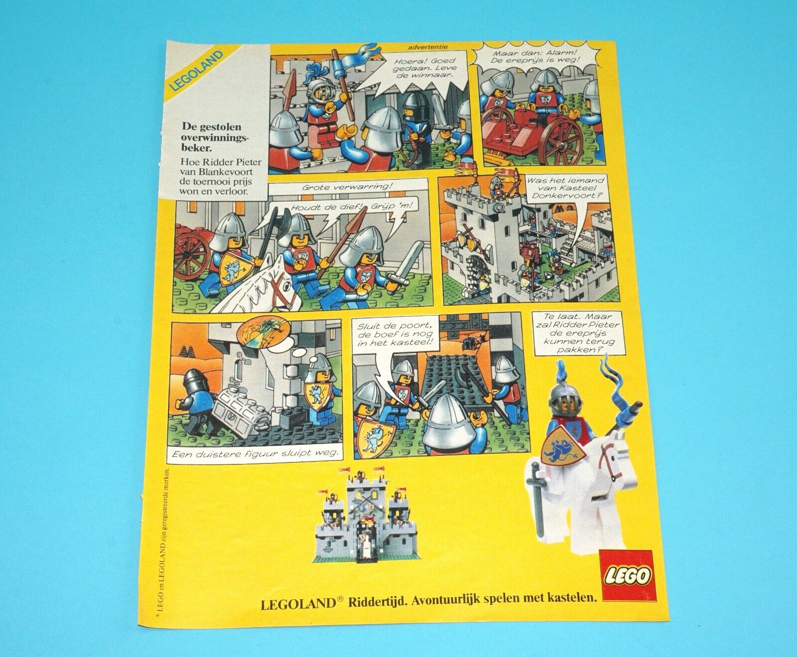 LEGO MAGAZINE ADVERT LEGOLAND KNIGHTS 1980s EPPO BENELUX - Boonsart shop