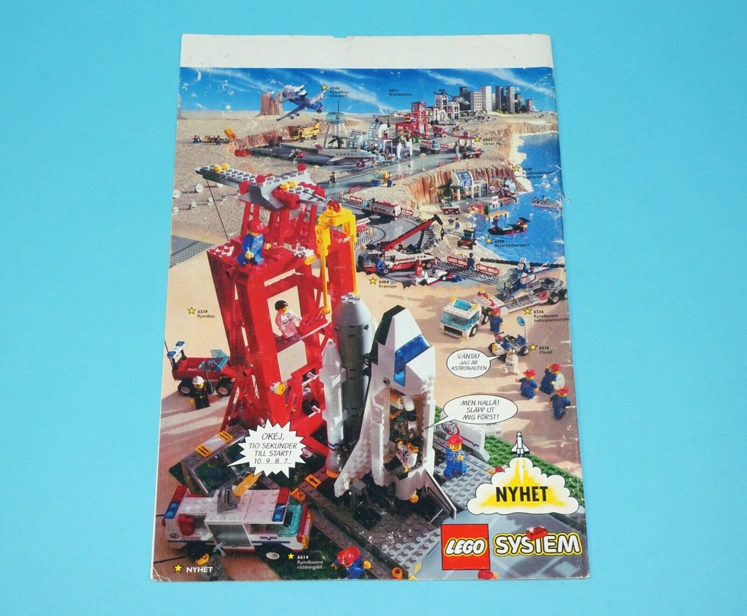 LEGO MAGAZINE ADVERT SYSTEM CITY 1990s LEGO GRUPPEN SWEDEN - Boonsart shop